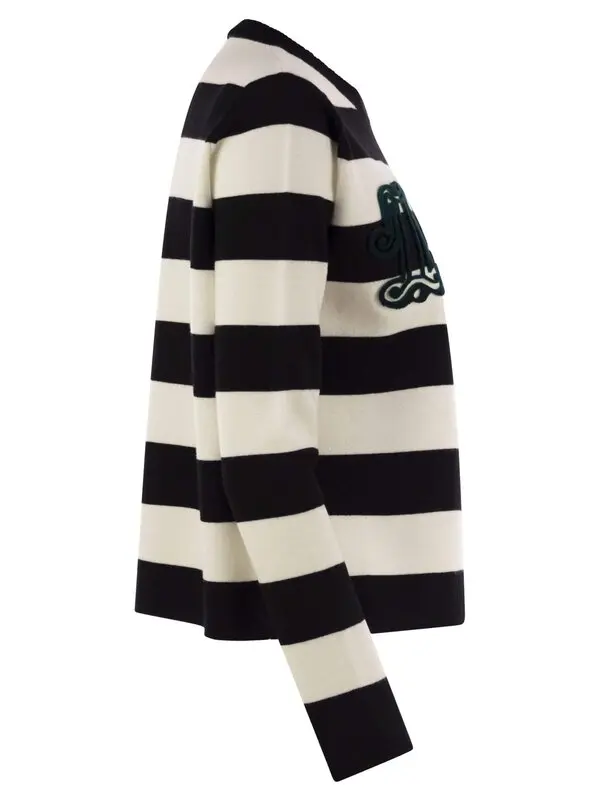 Max Mara Viterbo Wool Sweater With Embroidery