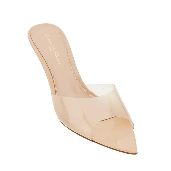 GIANVITO ROSSI Elle' Pvc Mules - Cream