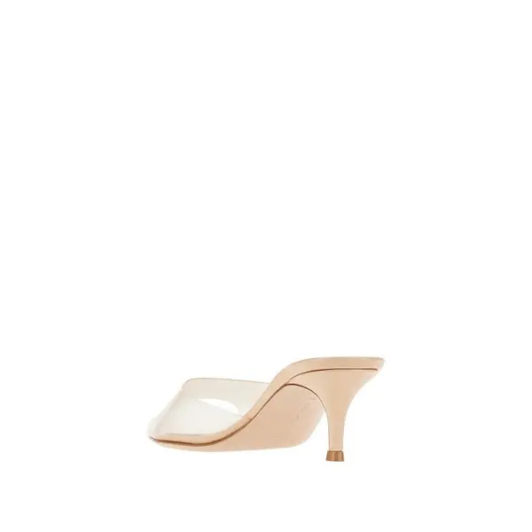 GIANVITO ROSSI Elle' Pvc Mules - Cream