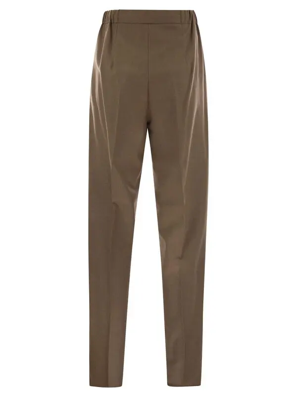 Max Mara Cashmere Drawstring Trousers - Brown
