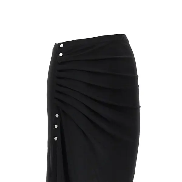 Rabanne Gathered Midi Skirt