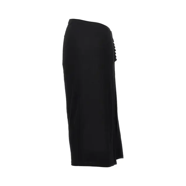 Rabanne Gathered Midi Skirt