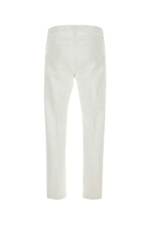 Fendi Jeans In Denim Bianco