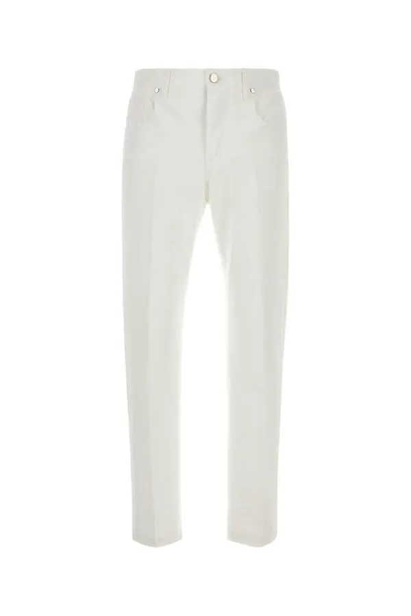 Fendi Cotton Denim Jeans - White