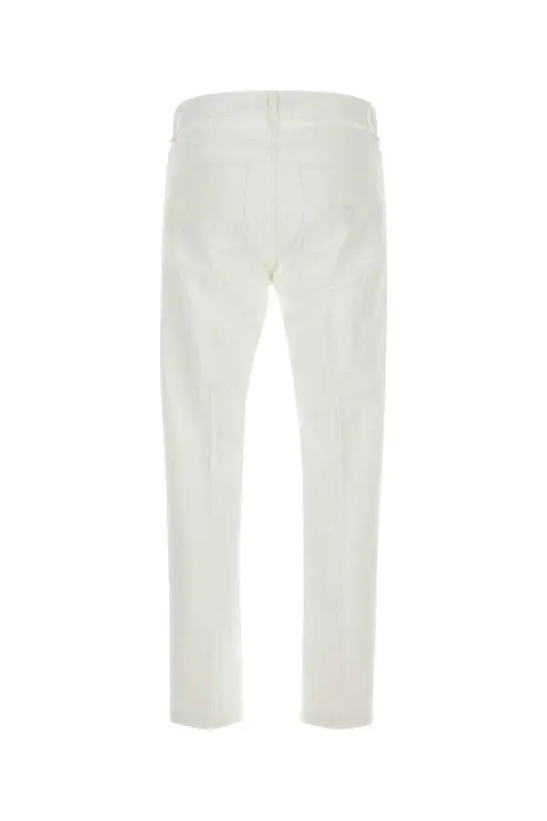 Fendi Cotton Denim Jeans - White