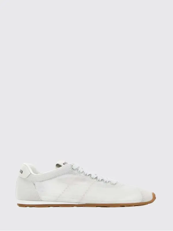 Miu Miu Fabric Sneakers - White