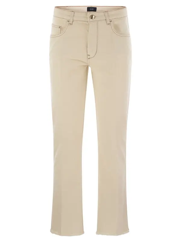 FAY Denim 5-pocket Trousers - Multicolor