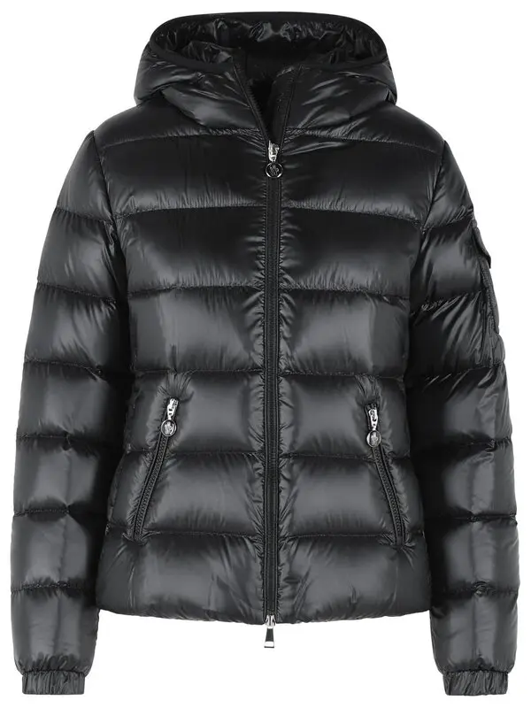 Moncler Glesse' Short Hooded Down Jacket In Polyamide - Black