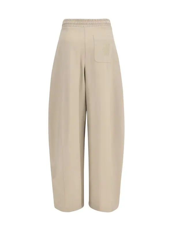 Max Mara Olmo Technical Cotton Jersey Pants - Cream