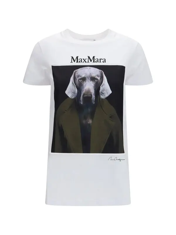 Max Mara Graphic Print T-shirt - White