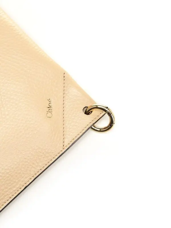 Chloé Spin Clutch Bag - Cream