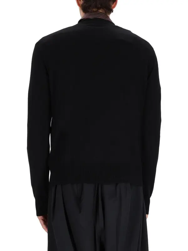 VIVIENNE WESTWOOD Alex Virgin Wool Jersey With Logo - Black