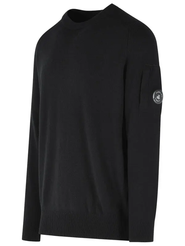 C.P. COMPANY Wool Blend Sweater - Black