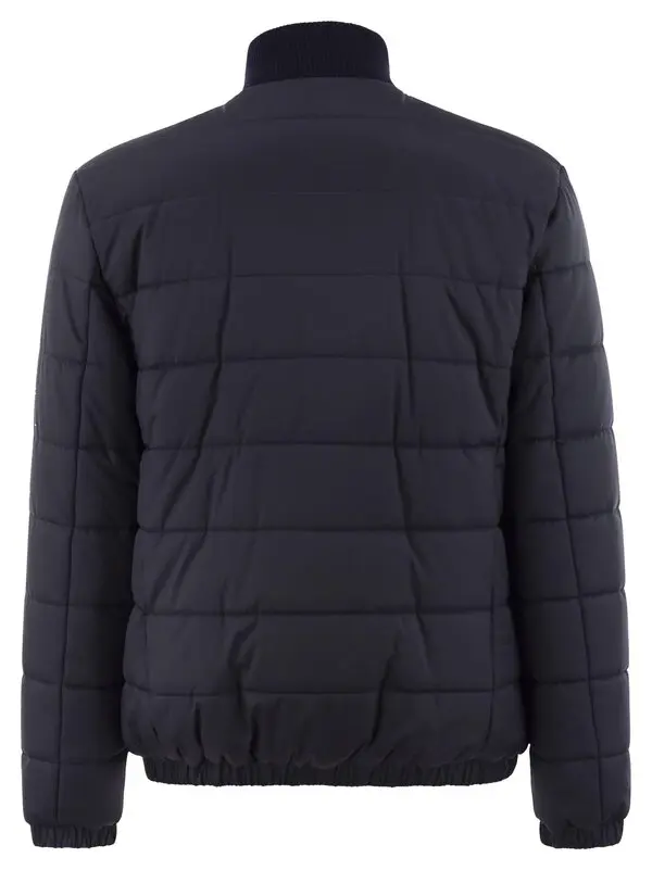Kiton Technical Fabric Bomber Jacket