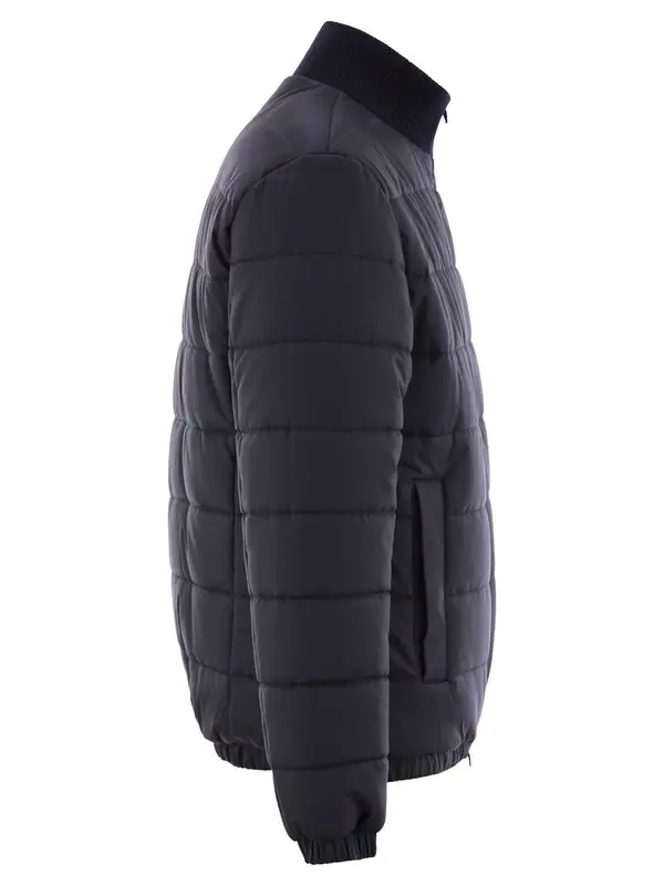 Kiton Technical Fabric Bomber Jacket