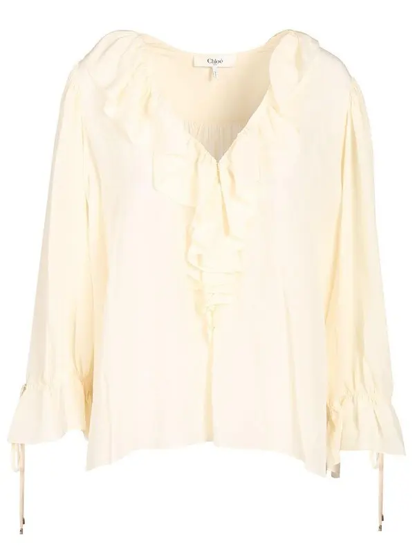 Chloé Long-sleeved Shirt - White