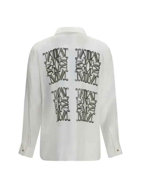 Max Mara Printed Silk Twill Shirt