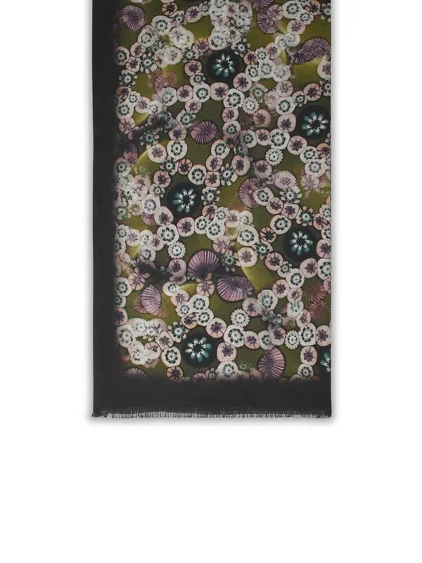 Dries Van Noten Fancyolive' Viscose Tube Scarf