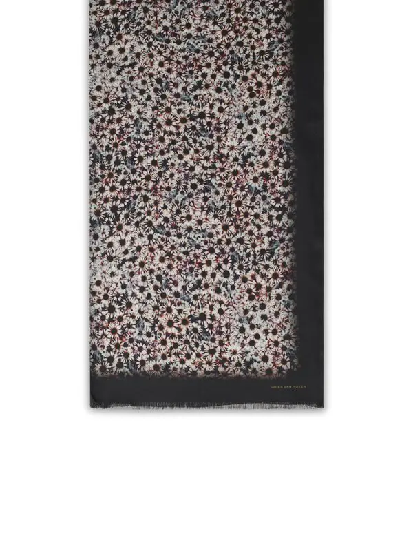 Dries Van Noten Fancyolive' Viscose Tube Scarf - Multicolor