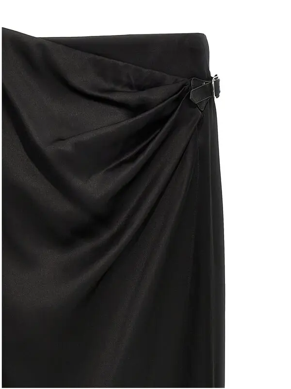 TOM FORD Silk Satin Wrap Skirt