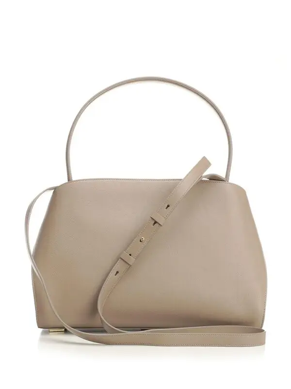 FERRAGAMO Hug Shulder Small Soft Bicolor - Cream