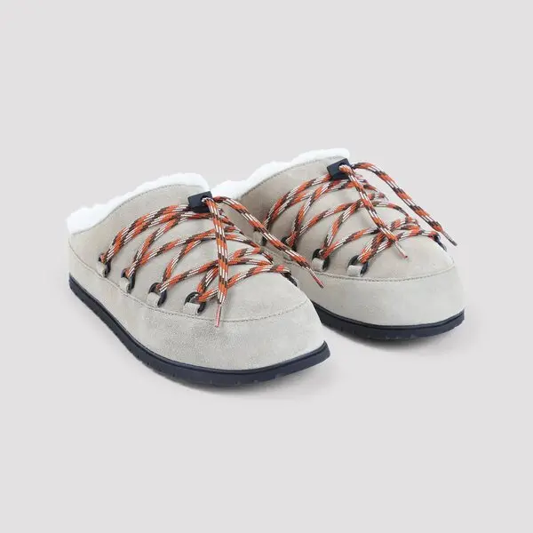 Prada Shearling-lined Mules - Multicolor
