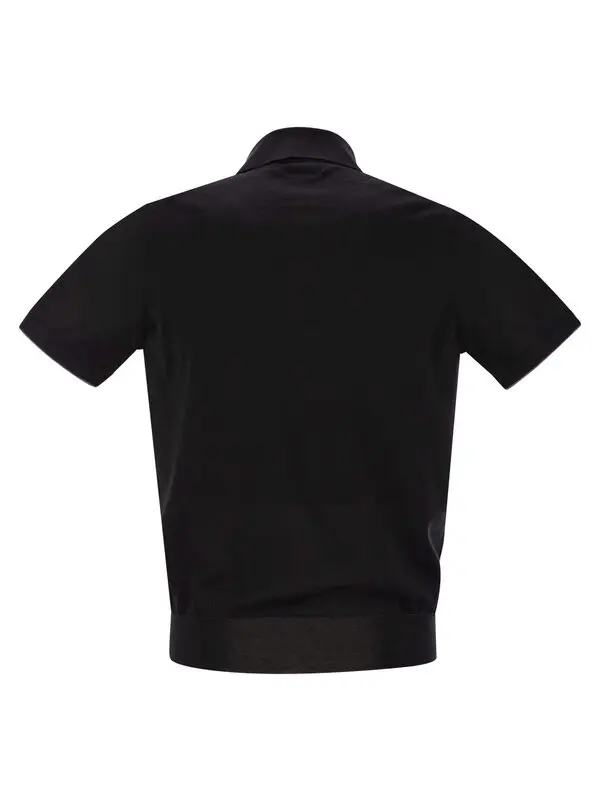 Brunello Cucinelli Lightweight Cotton Knit Polo Shirt