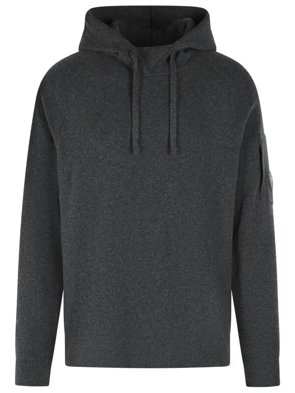 C.P. COMPANY Grey Wool Blend Sweater