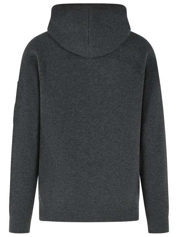 C.P. COMPANY Wool Blend Hoodie - Gray