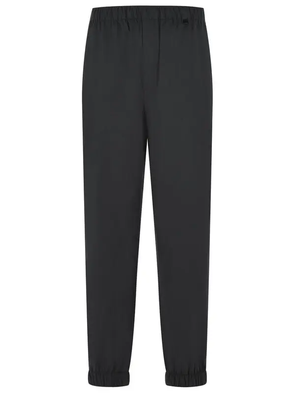 Moncler Technical Trousers In Elastic Fabric - Black