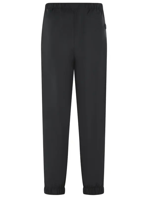 Moncler Technical Trousers In Elastic Fabric - Black