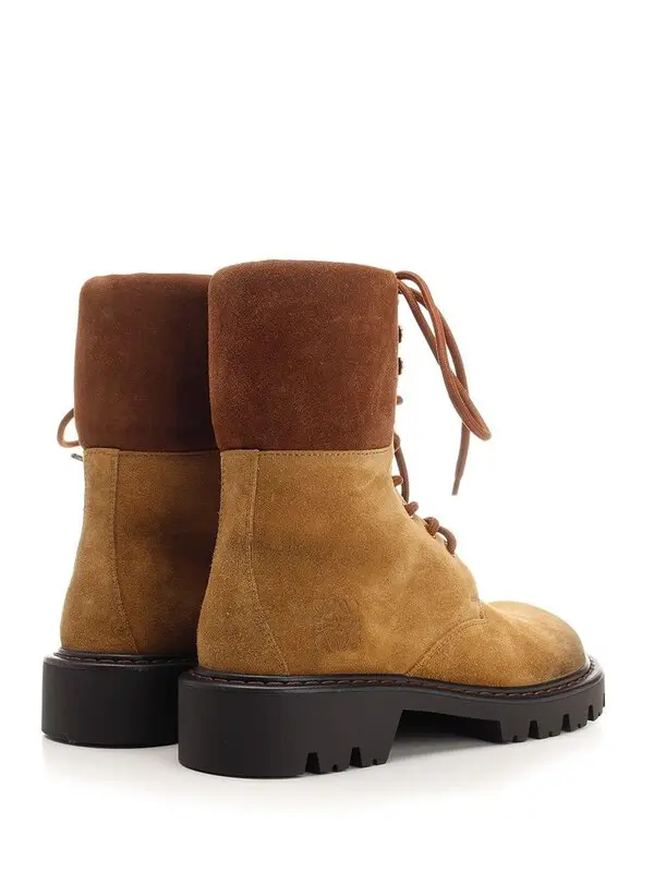 Loewe Suede 'sierra' Combat Boots