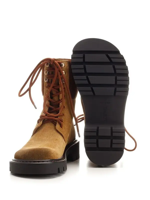 Loewe Suede 'sierra' Combat Boots