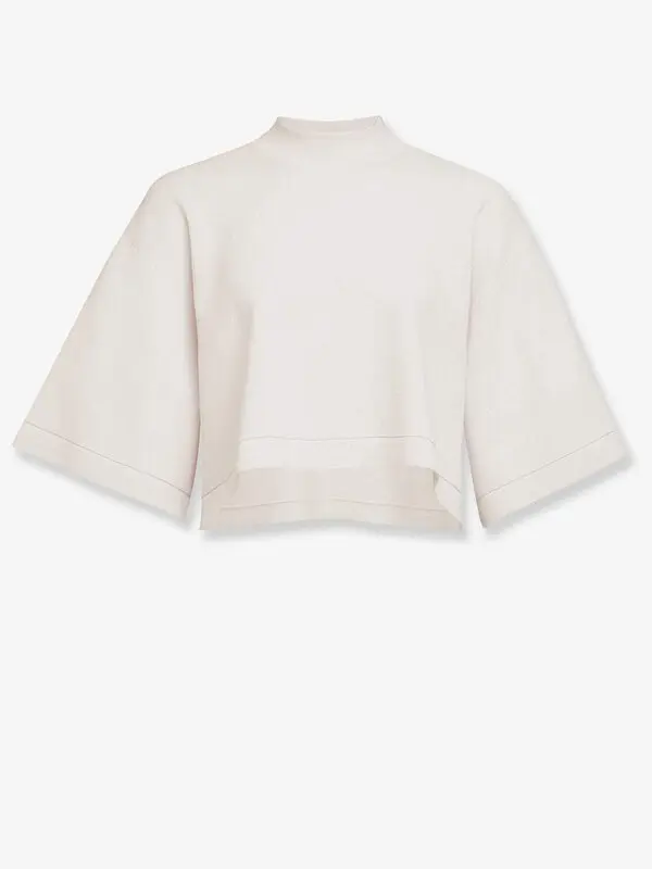 Alaïa Cropped Cotton Blend Top