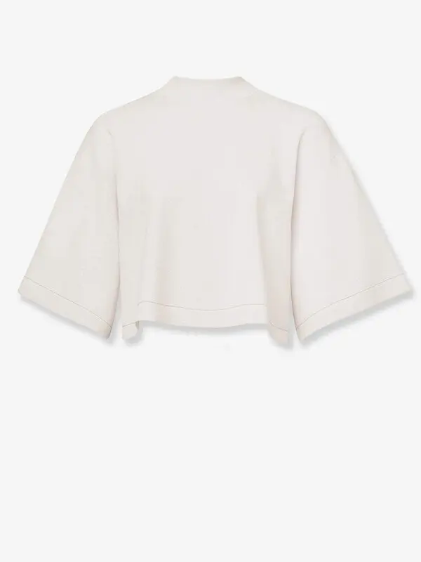 Alaïa Cropped Cotton Blend Top