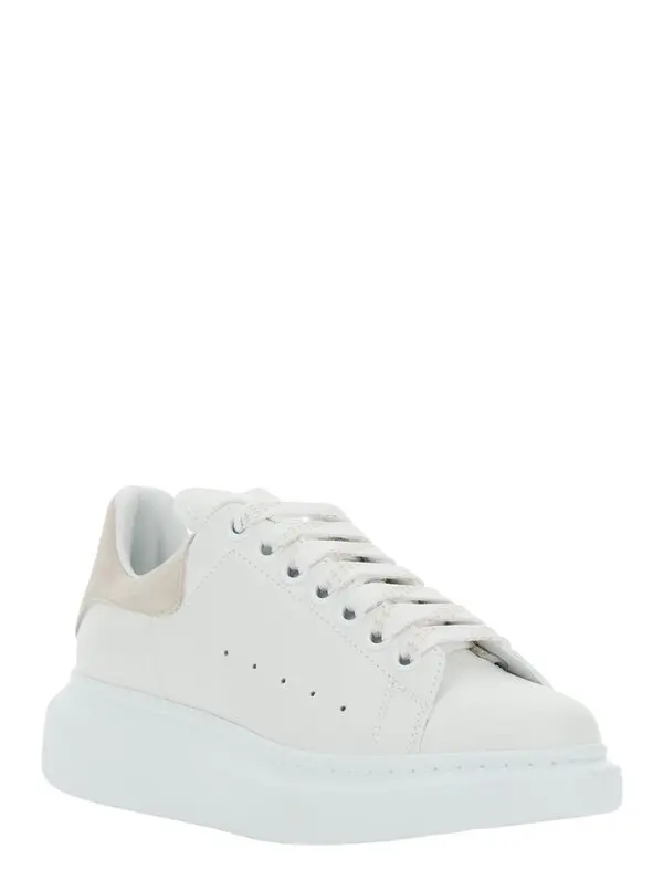 Alexander McQueen Leather Low Top Sneakers - White