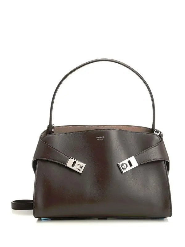 FERRAGAMO Hug Soft Shoulder Bag - Brown