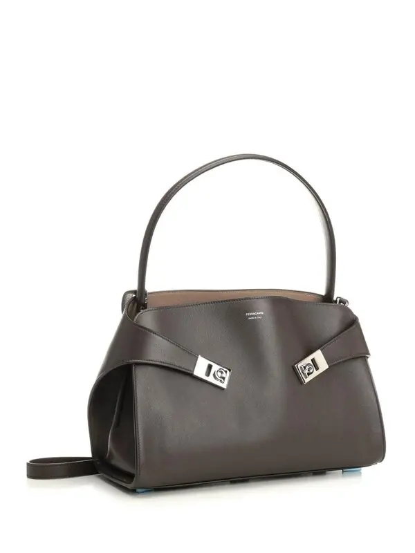 FERRAGAMO Hug Soft Shoulder Bag - Brown
