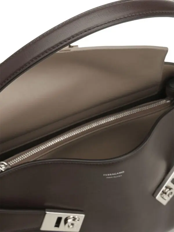 FERRAGAMO Hug Soft Shoulder Bag - Brown