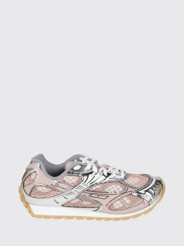 Bottega Veneta Orbit Technical Mesh Sneakers In A Bicolor Design