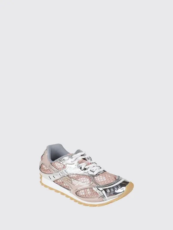 Bottega Veneta Orbit Technical Mesh Sneakers In A Bicolor Design