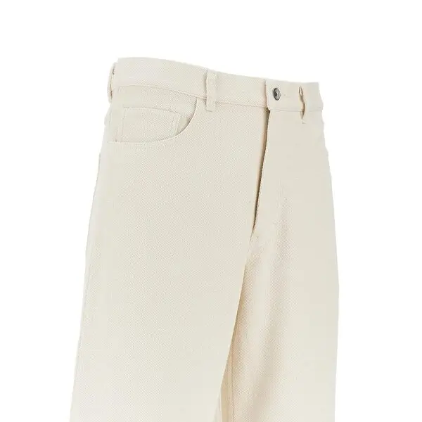 Auralee Silk Denim Shorts - White