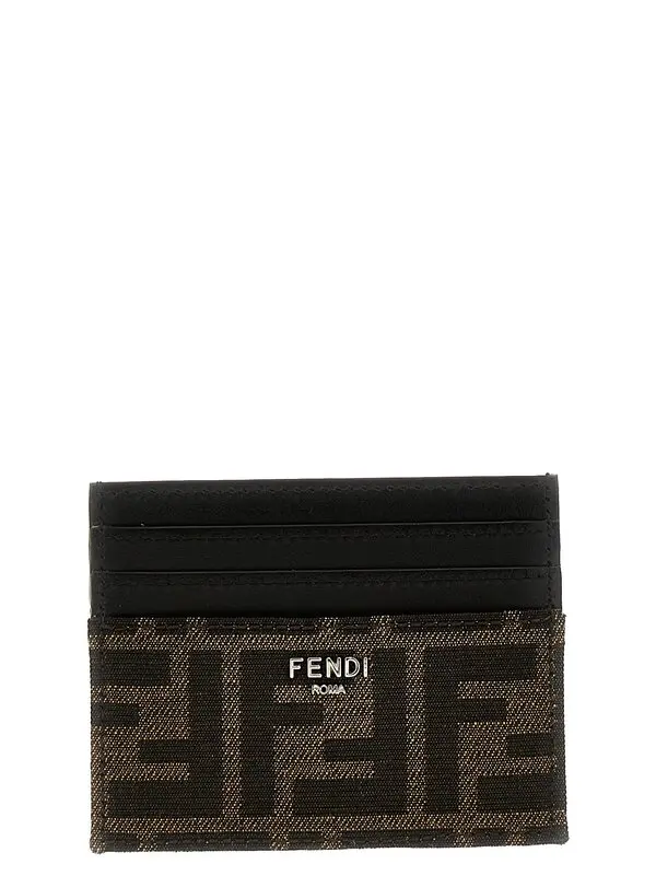 Fendi Ff' Card Holder - Brown