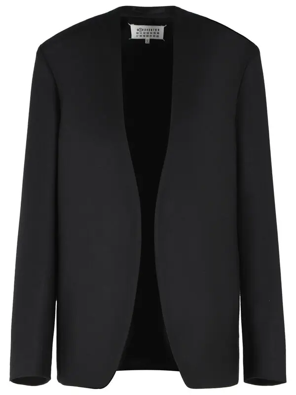 MAISON MARGIELA Virgin Wool Blazer - Black