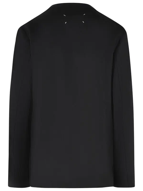 MAISON MARGIELA Virgin Wool Blazer - Black