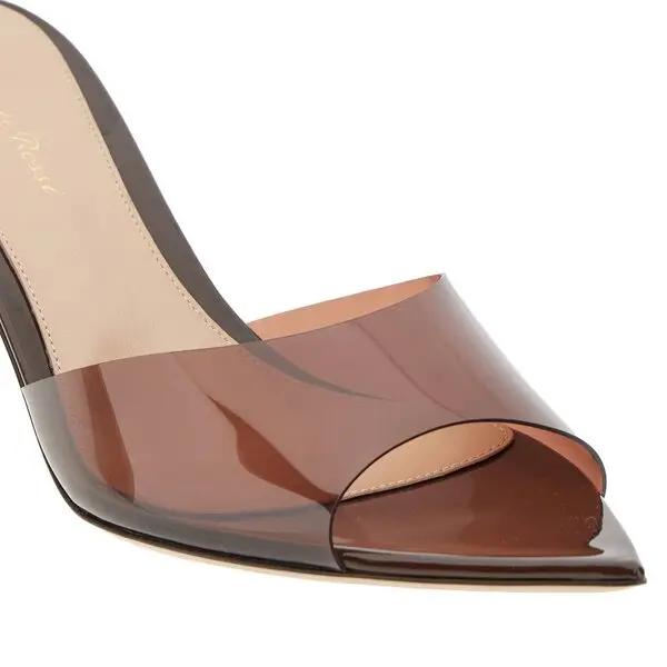 GIANVITO ROSSI Elle' Pvc Mules - Brown