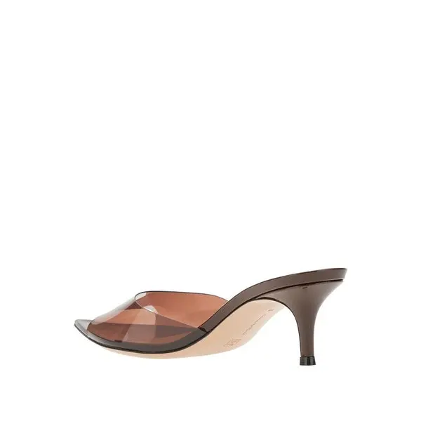 GIANVITO ROSSI Elle' Pvc Mules - Brown