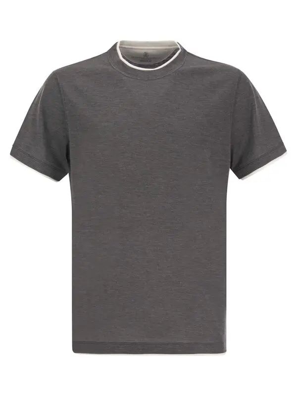 Brunello Cucinelli Silk And Cotton T-shirt