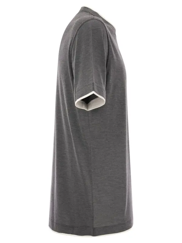 Brunello Cucinelli Silk And Cotton T-shirt
