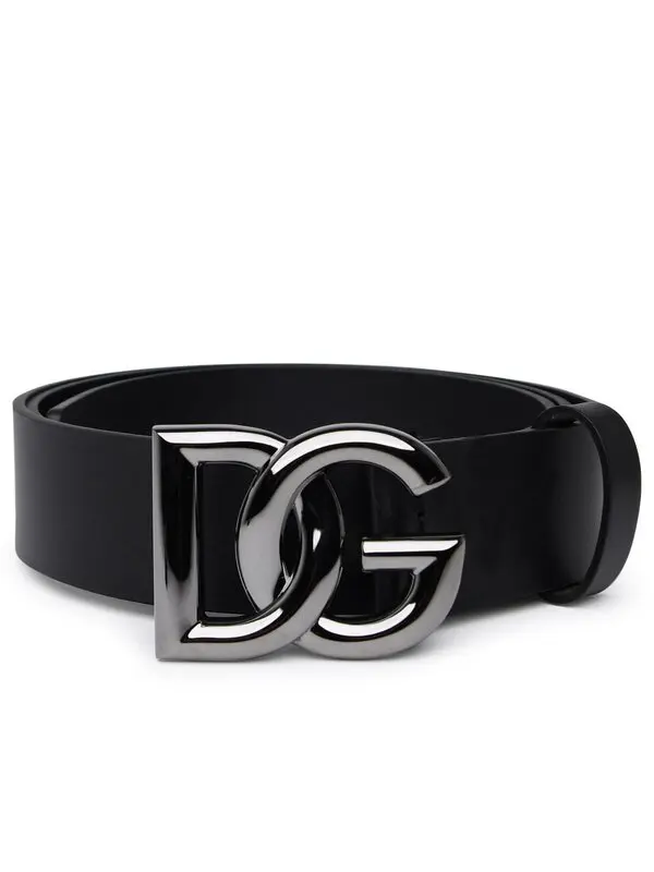 Dolce & Gabbana Leather Belt - Black